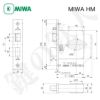 MIWA HM または MIWA PATENT交換 取替え用錠ケース ドア厚み33mm～66mm | 鍵の鉄人本店
