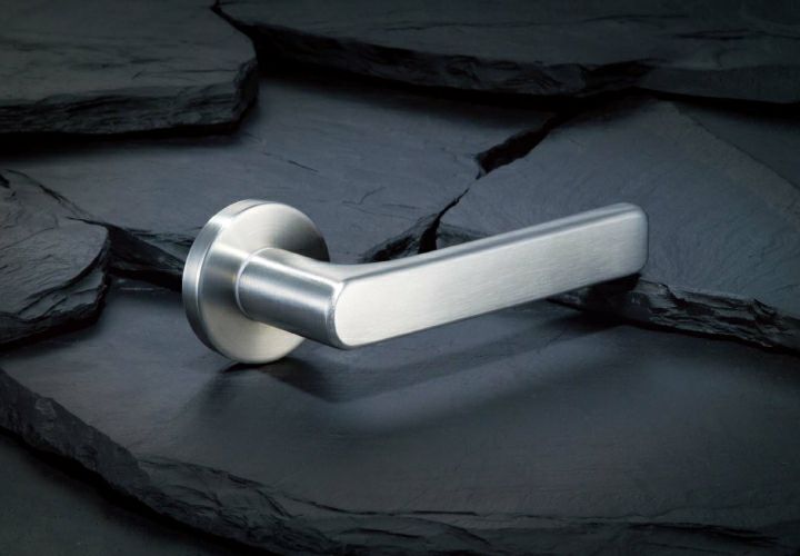 GOAL LXレバーハンドル LX-1タイプ（空錠） 取替え 交換用NU型 ステンレス製 レバーハンドルレバーハンドルと錠ケースのセット【送料無料】 | 鍵の鉄人本店